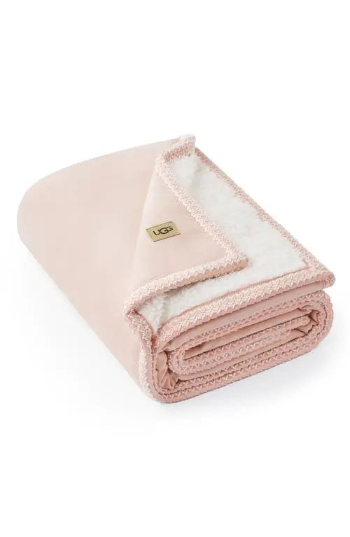 UGG Kirkwood Braid Trim Throw Blanket - Himalyan Salt
