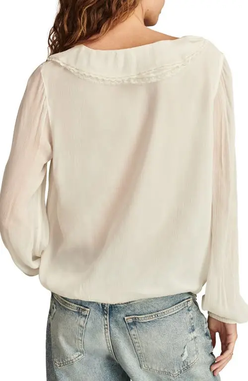 Lucky Brand Tie Neck Top