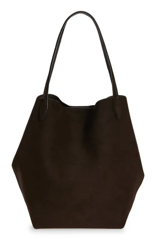 Madewell Oversized Suede Shopper - Dark Carob