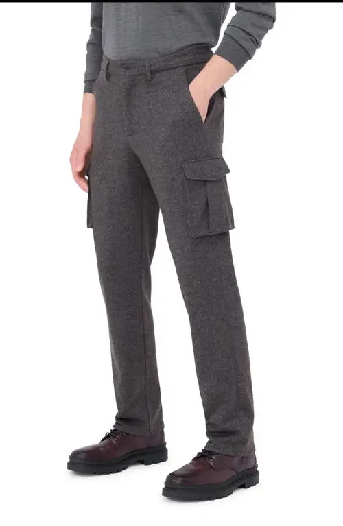Bugatchi Wool Blend Cargo Pants - Zinc