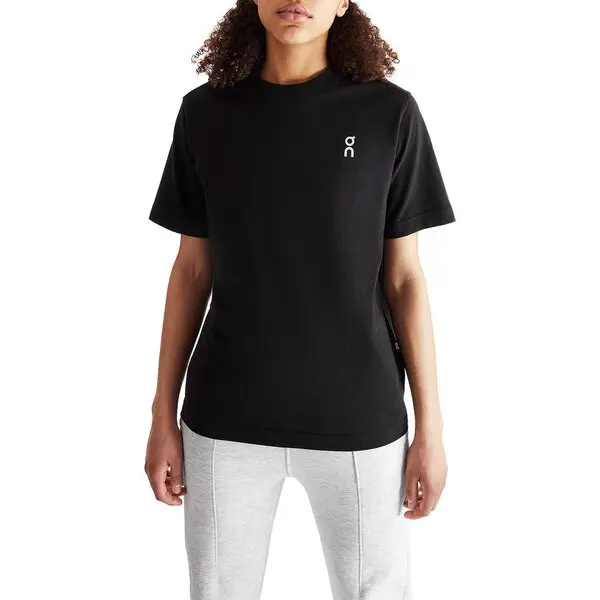 On Club T Oversized Organic Cotton T-shirt - Black