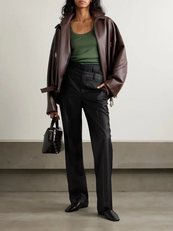 BETTTER Wool-blend Straight-leg Trousers