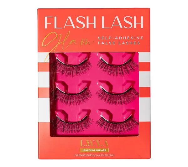 LWYA BY KIM GRAVEL Flash Lash Self Adhesive Lash&applicator - One-color