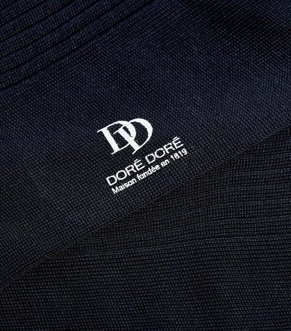 DORE DORE Cotton Rib-knit Socks - Navy