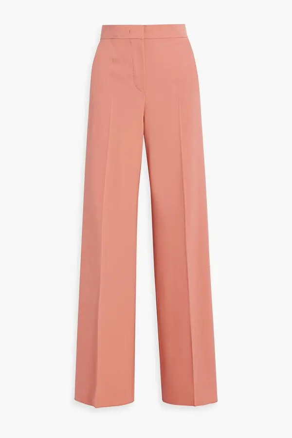 Max Mara Wool-blend Twill Wide-leg Pants - Antique Rose