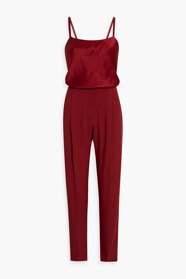 Max Mara Lace-up Jumpsuit - Claret
