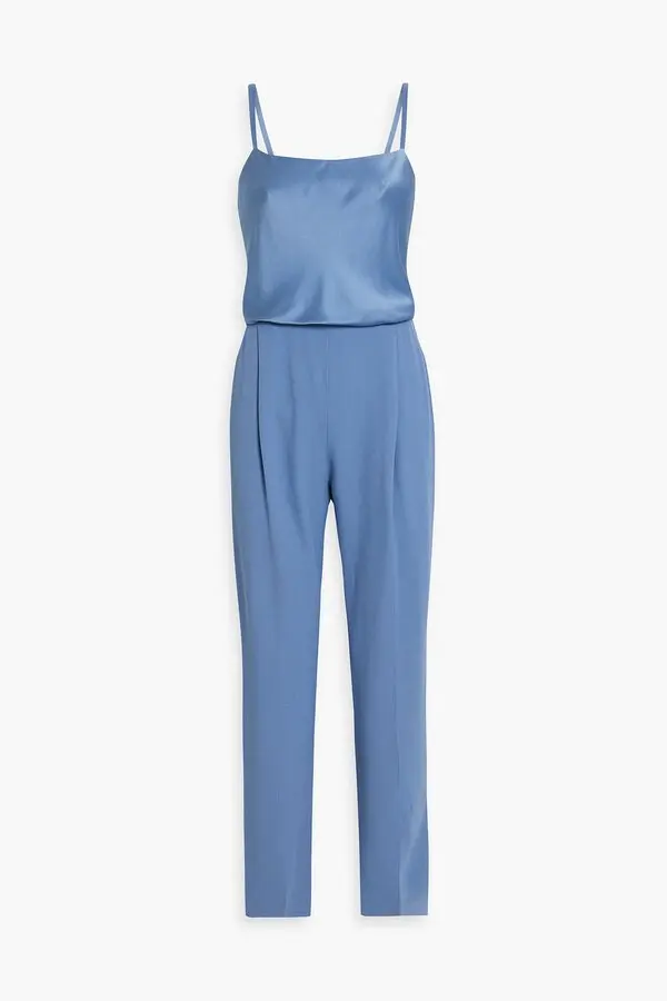 Max Mara Lace-up Jumpsuit - Light Blue
