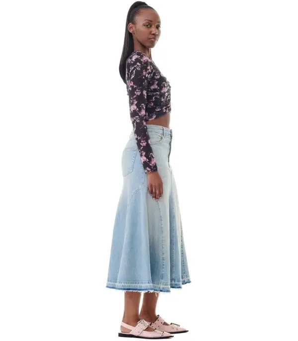 GANNI Denim Skirt