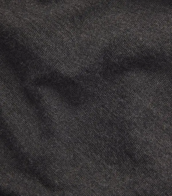 Johnstons Of Elgin Superfine Cashmere V-neck Sweater - Grey