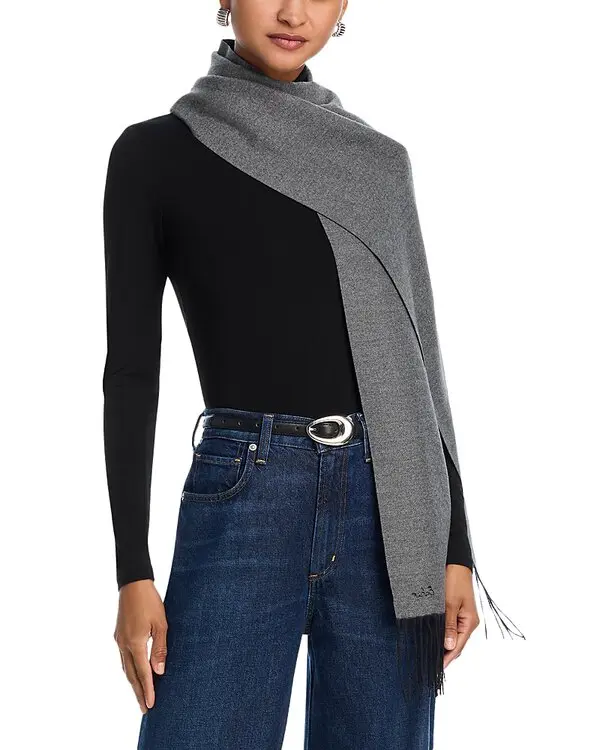 Echo Double Face Scarf - Black