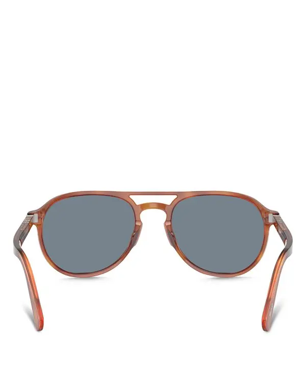 Persol 55mm Aviator Sunglasses - Blue
