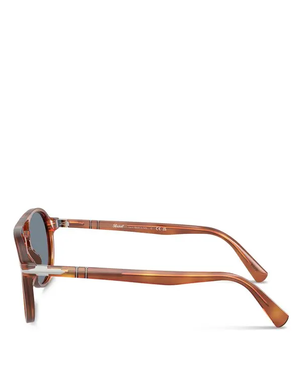 Persol 55mm Aviator Sunglasses - Blue