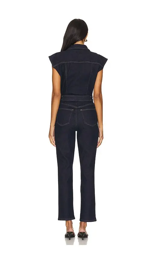 Good American Trucker Denim Jumpsuit