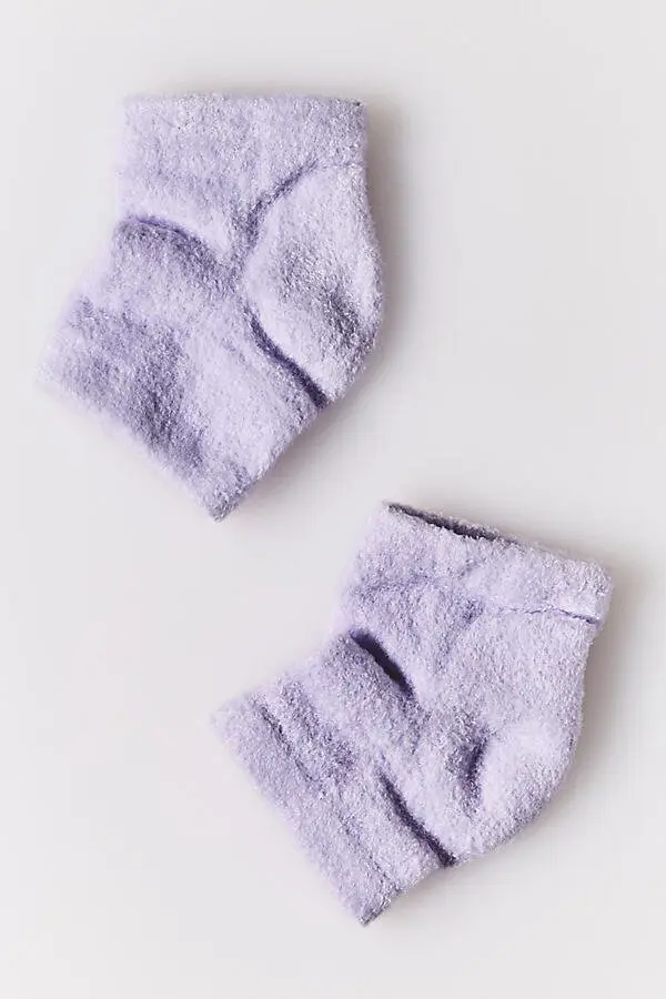 VOESH Moisturizing Heel Socks Set - Purple