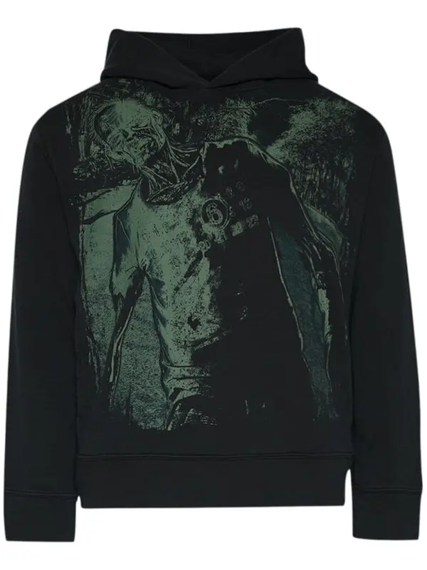 MAISON MARGIELA Graphic Print Hoodie - Black