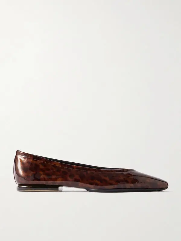 Loro Piana Primula Leopard-print Ballet Flats - Brown