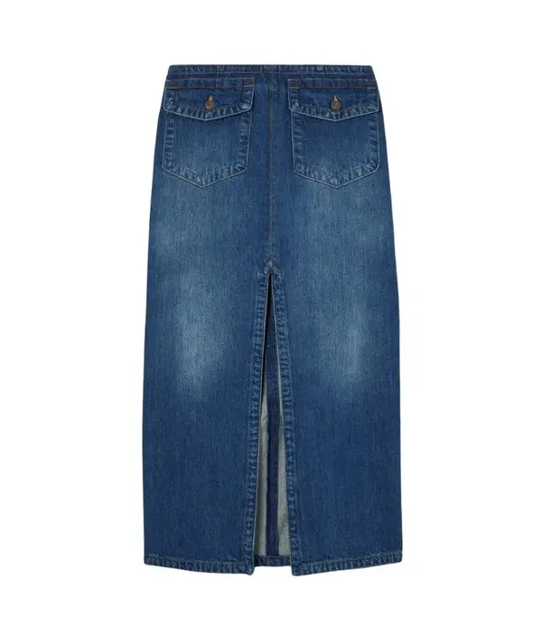 Chloé Organic Denim Midi Skirt