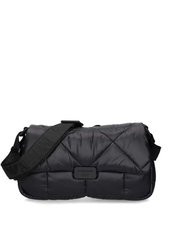 Emporio Armani Quilted Cross Body Bag In Black - 16% Off 