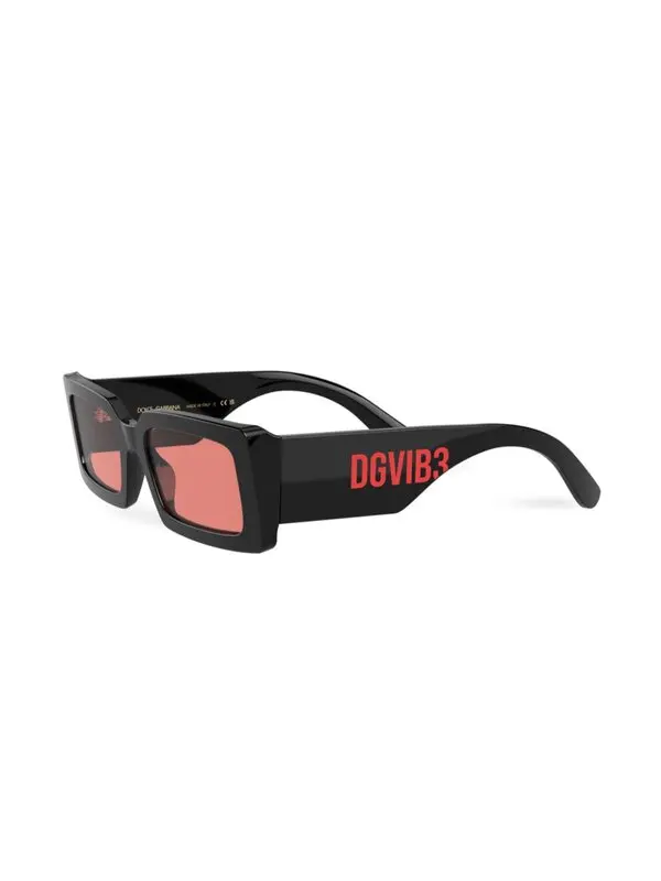 Dolce & Gabbana Black Frame Sunglasses with Red Tint Sunglasses Dolce & Gabbana DG6204 501/75 8056262582435 Frame  main image 3