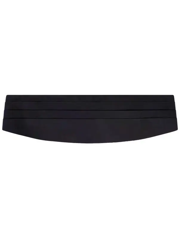 Dolce & Gabbana Pleated Silk Cummerbund - Blue
