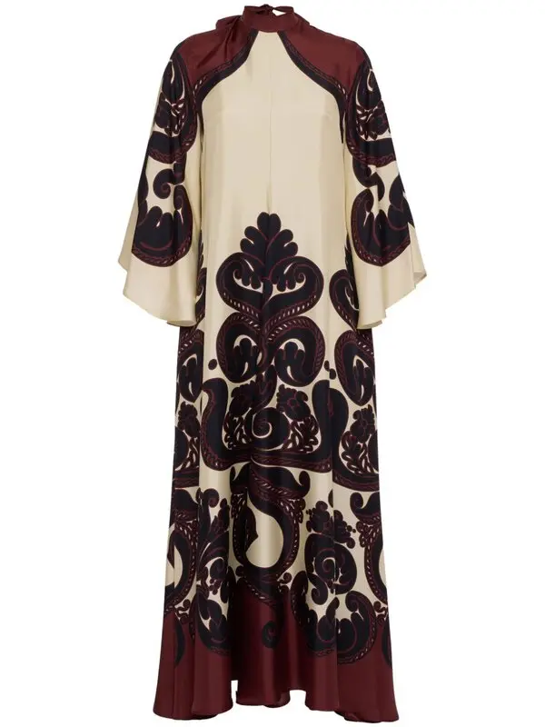 La DoubleJ Magnifico Printed Silk Dress
