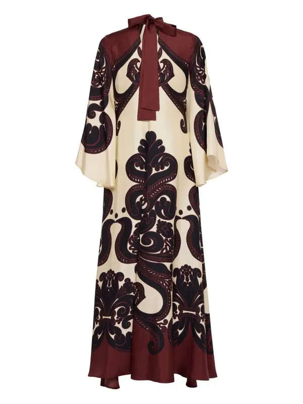 La DoubleJ Magnifico Printed Silk Dress