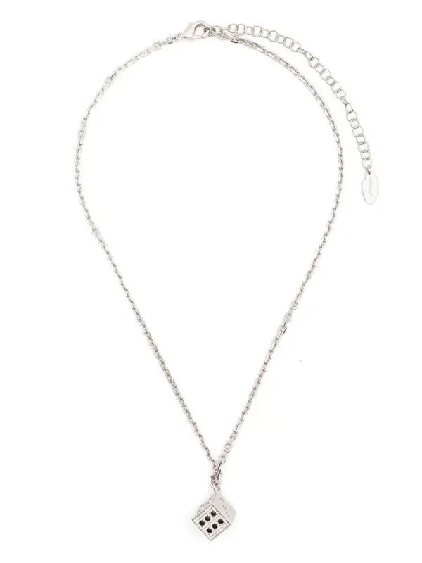 Off-White Dice Necklace - Silver