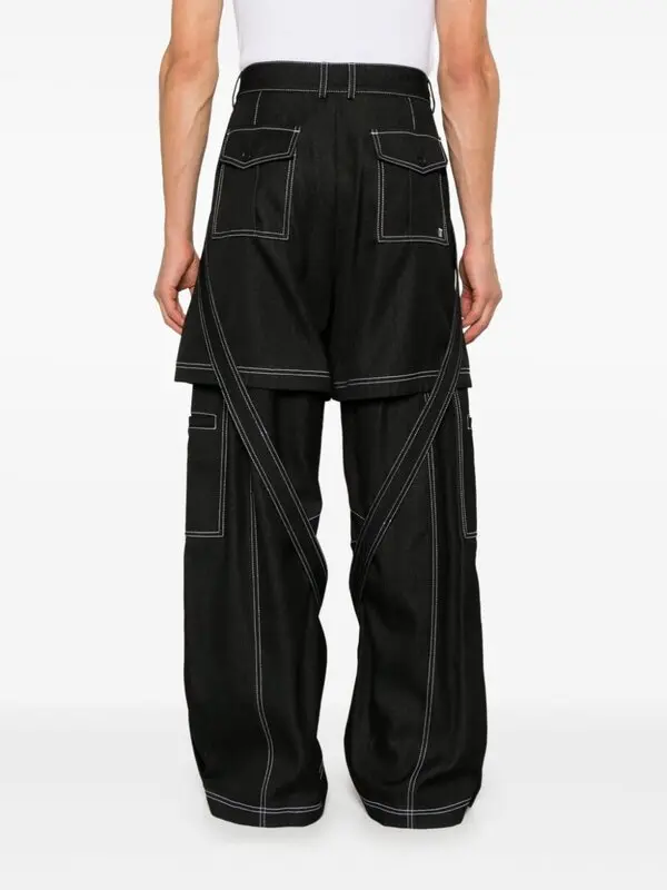 Off-White Stitch Twill Samurai Cargo Trousers