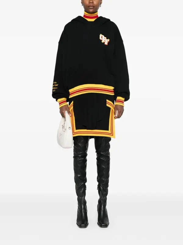 Off-White College Over Hooded Sweatshirt