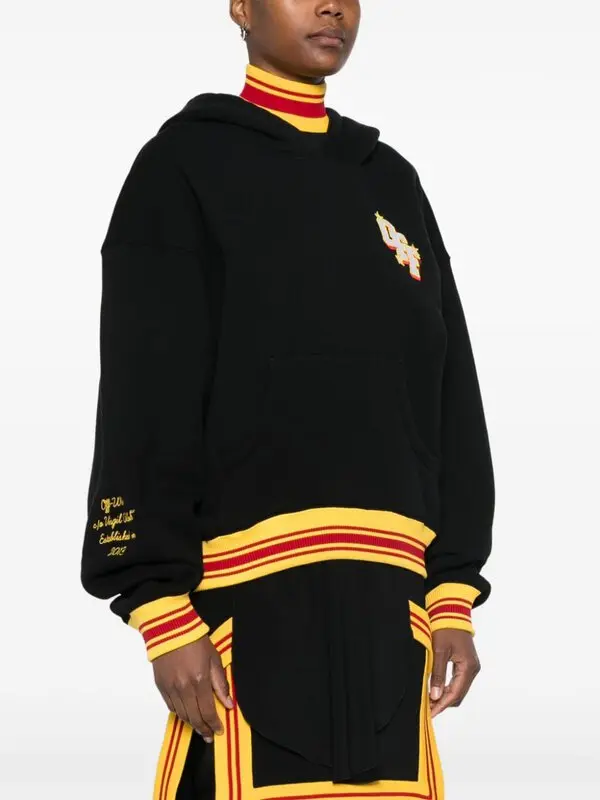 Off-White College Over Hooded Sweatshirt