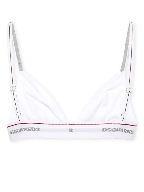 Dsquared2 Logo Triangle-cup Bra - White