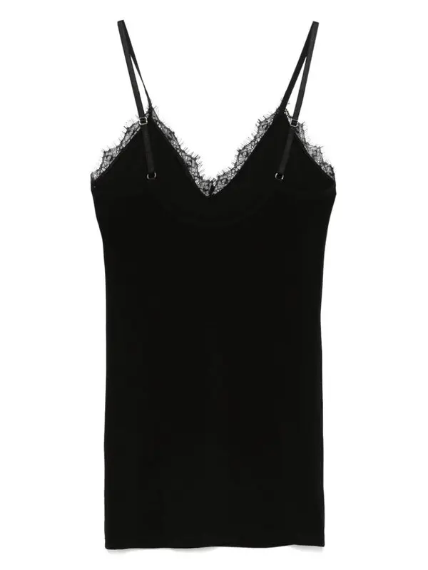 Alchemy Fashions X Lia Aram Floral-lace Mini Dress - Black