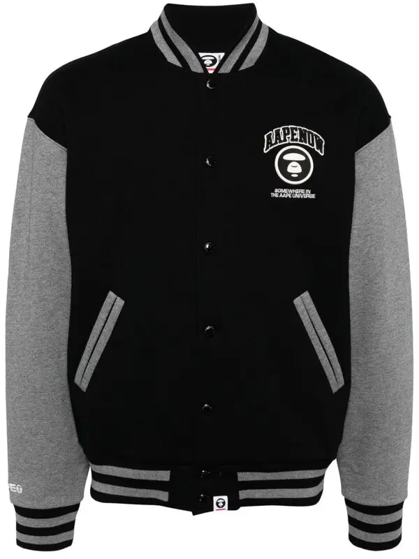 AAPE BY *A BATHING APE® Logo Baseball Jacket