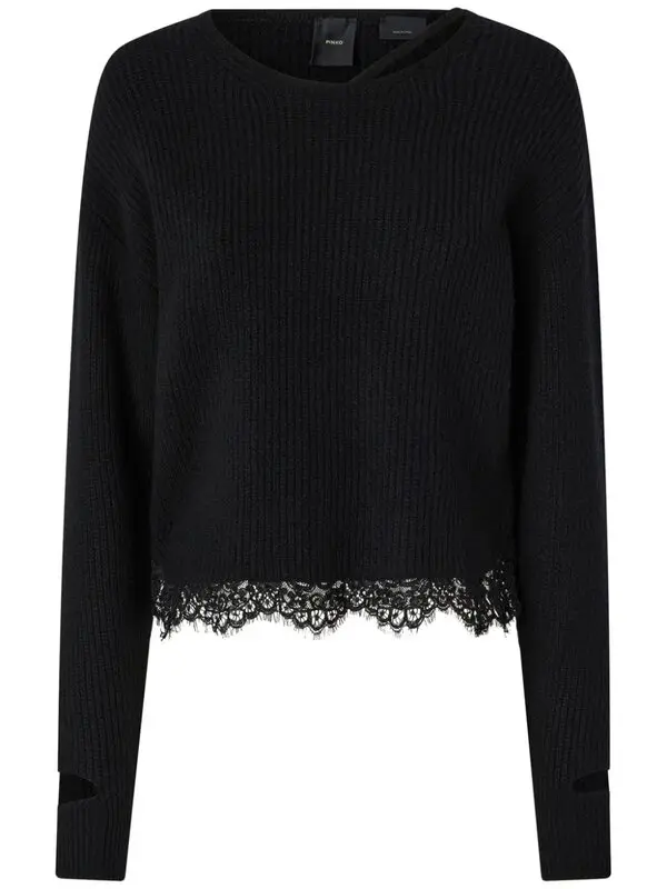 Pinko Lace-trim Sweater