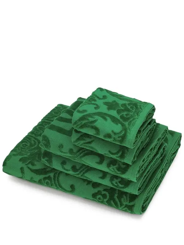 Dolce & Gabbana Terry Cotton Towels - Green