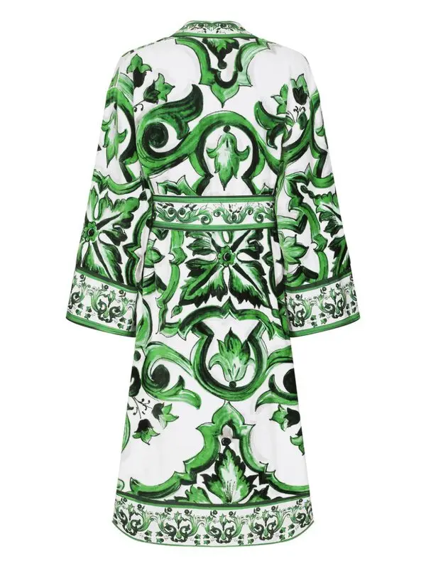 Dolce & Gabbana Terry Cotton Bath Robe - White