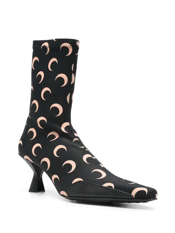 MARINE SERRE Moon-printed Jersey Boots