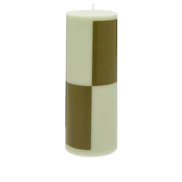 HAY Column Candle Medium - Light Green/army Green