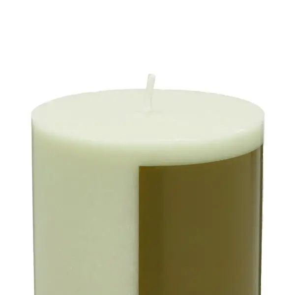 HAY Column Candle Medium - Light Green/army Green