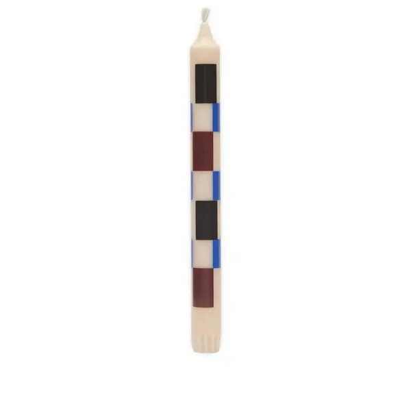HAY Pattern Candle Check - Off-white/black/blue/brown