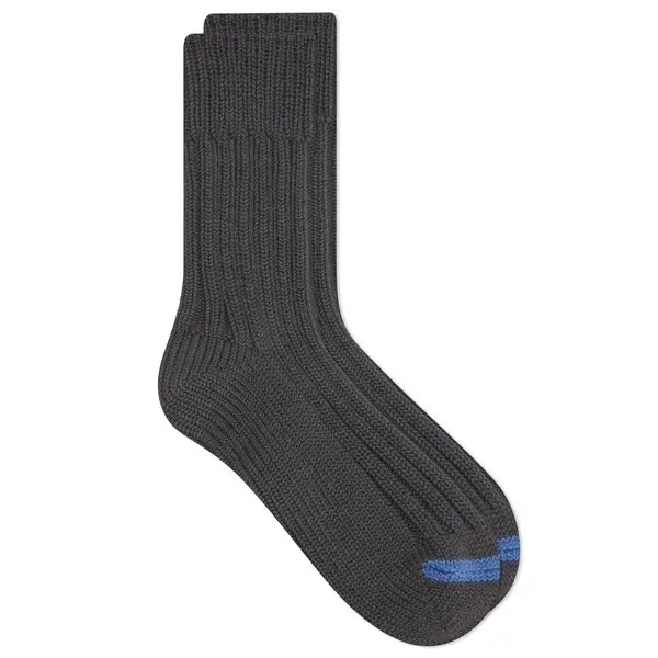 ROTOTO Chunky Ribbed Crew Socks - Charcoal