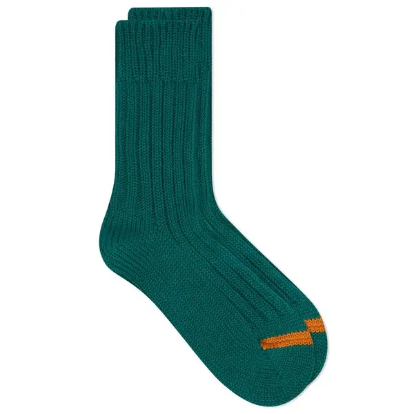ROTOTO Chunky Ribbed Crew Socks - Green