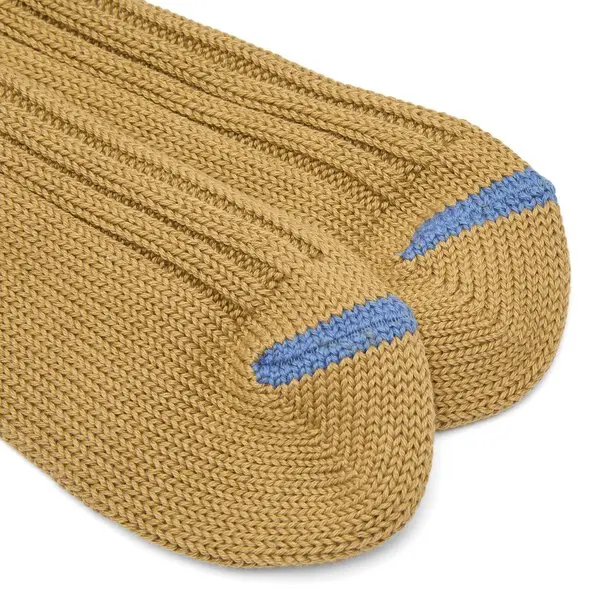 ROTOTO Chunky Ribbed Crew Socks - Olive