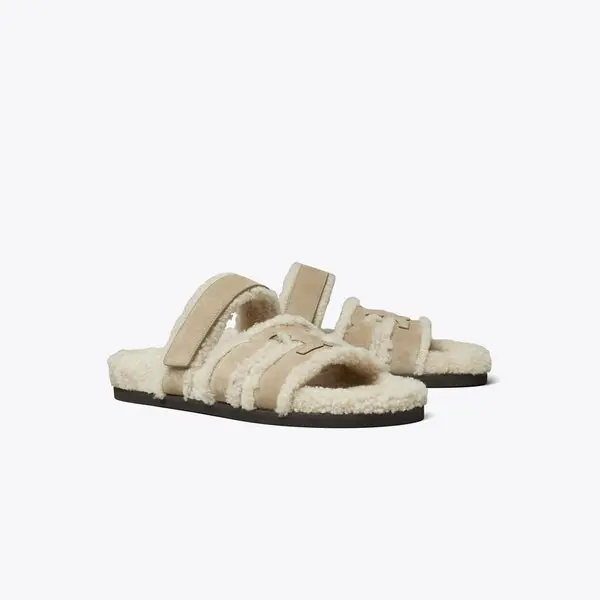 Tory Burch Ines Burch Slide - Noisette/taupe