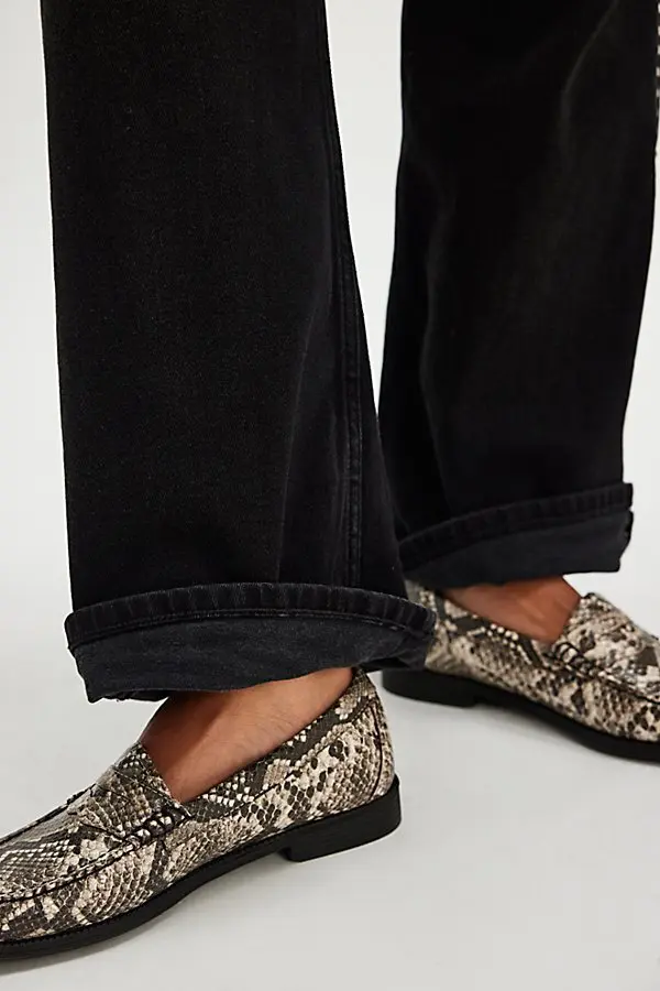 Bass Whitney Easy Snake Loafers In Natural 62% Off