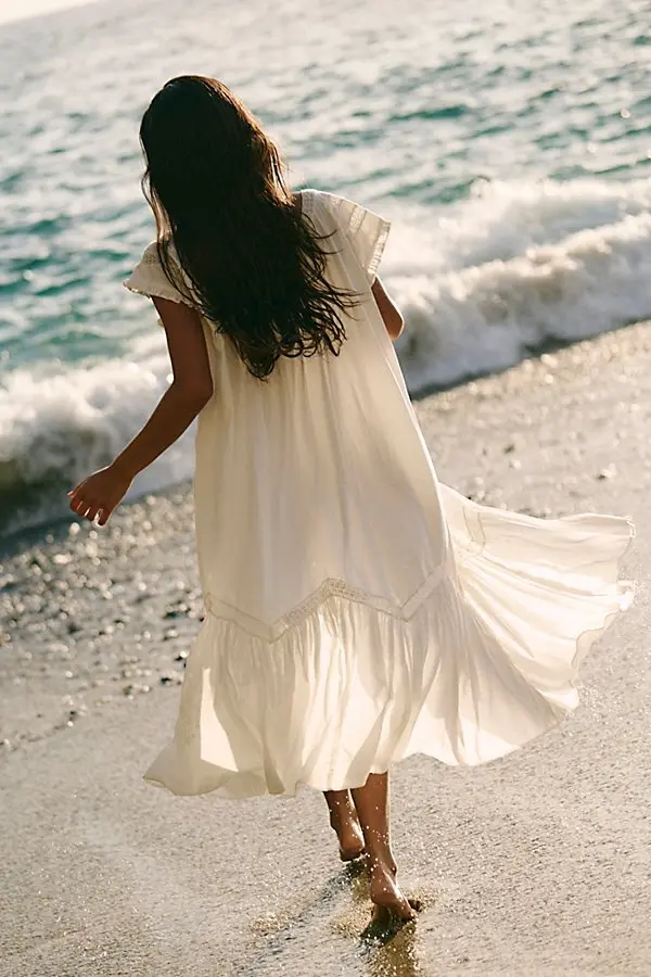 Free People Aster Midi Dress - Ivory