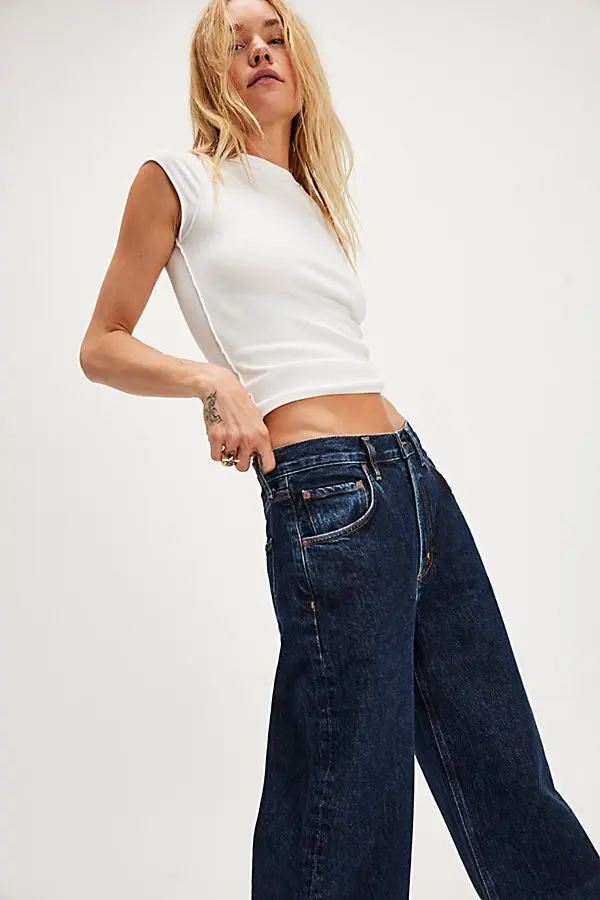 AGOLDE Low Curve Relaxed Fit Tapered Leg Jeans - Pendulum