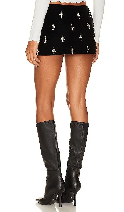 LOBA Antonia Embellished Mini Skirt