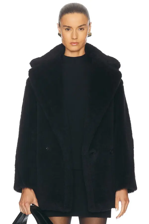 Max Mara Olga Short Coat - Black