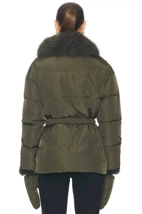 YVES SALOMON Belted Technical Down Jacket